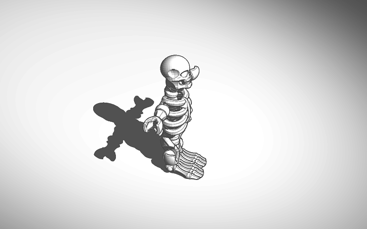3D design skeleton - Tinkercad