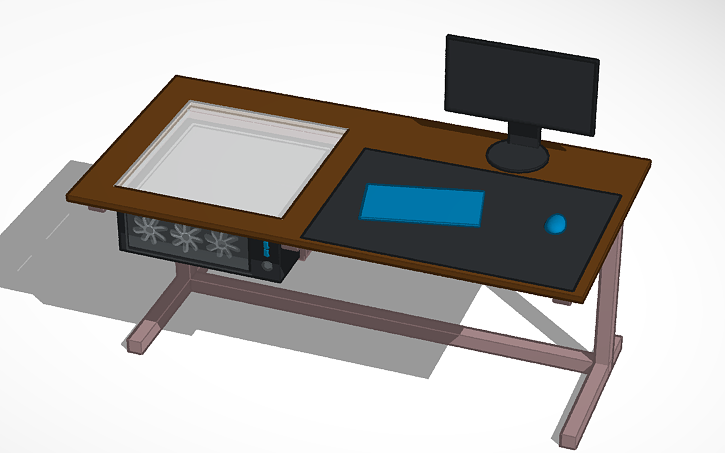 3D design desk - Tinkercad
