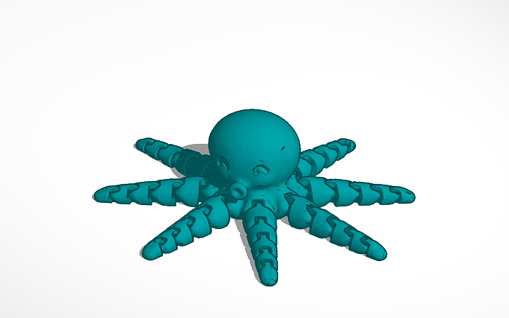 3D design Articulated octopus - Tinkercad