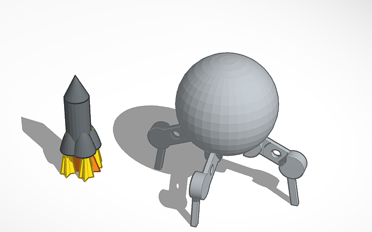 3D design Spaceship - Tinkercad
