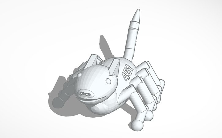 3D design Mechanical Hound from Fahrenheit 451 - Tinkercad