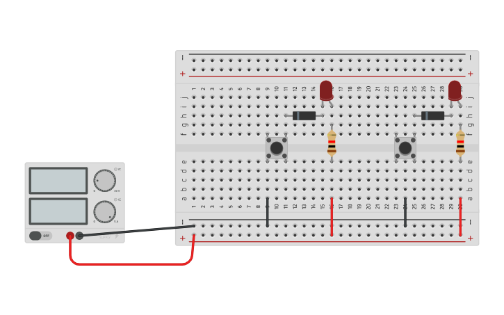 Circuit design Diode - Tinkercad
