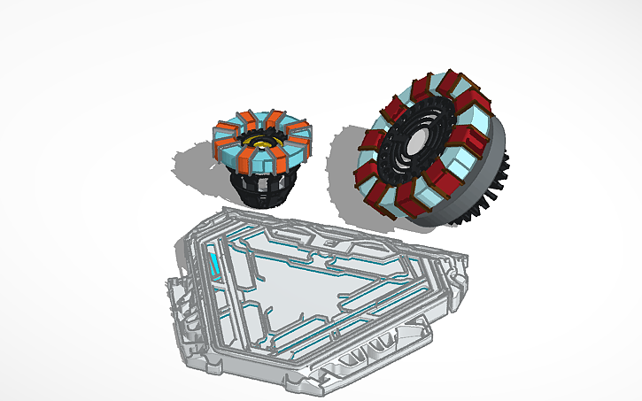 3D design Arc Reactor - Tinkercad