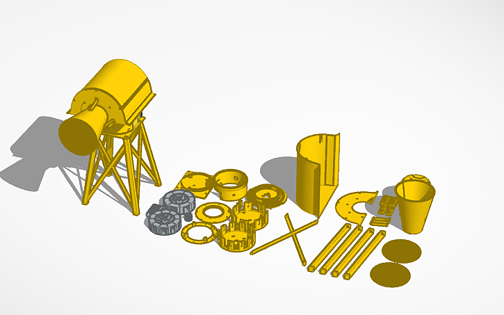 3D design H.O.R. Model 15 Super-Sirex Siren (500 Motor Size) - Tinkercad