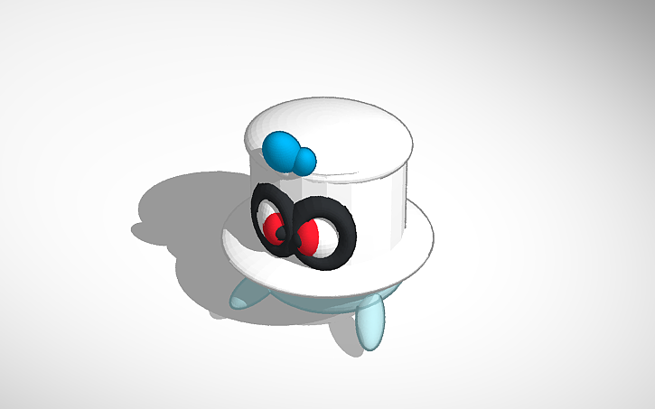 3D design Cappy ghost form - Tinkercad