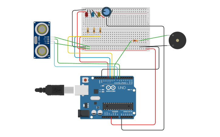Circuit design [FAOCT23_2] Potentiometer, Blinking LED, Buzzer, and ...
