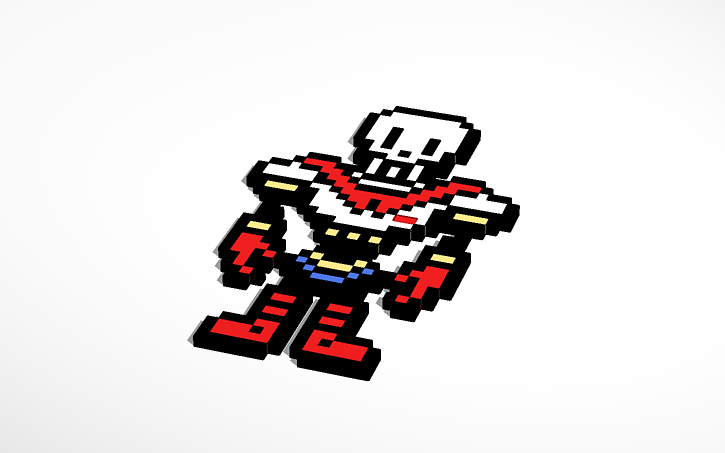 3D design Papyrus from Undertale | Tinkercad