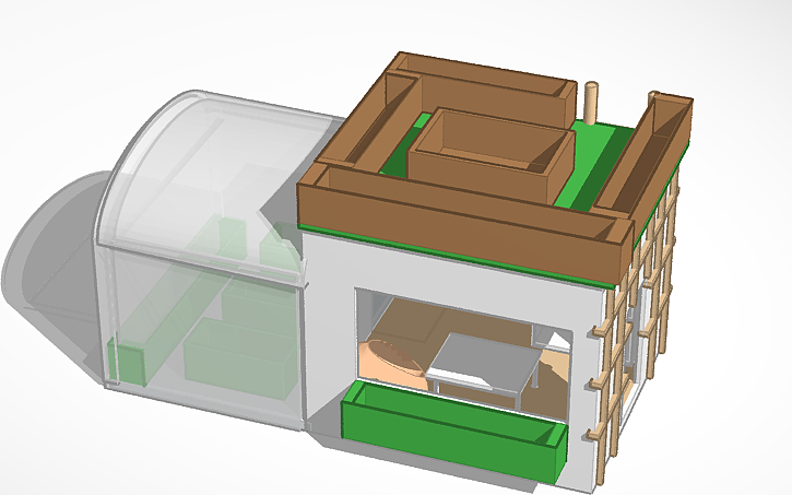 3D design green house - Tinkercad