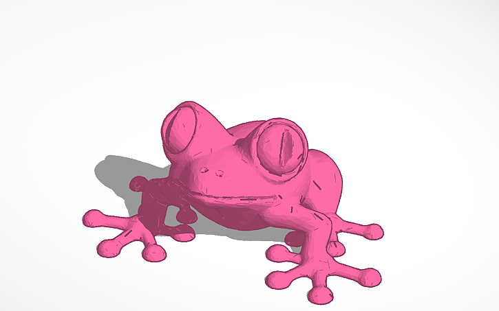 3D design Frog - Tinkercad
