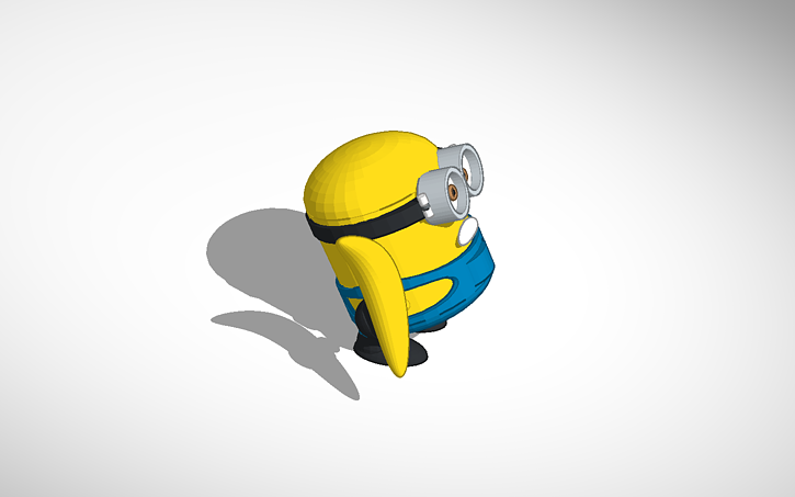 3D design Minion with banana | Tinkercad