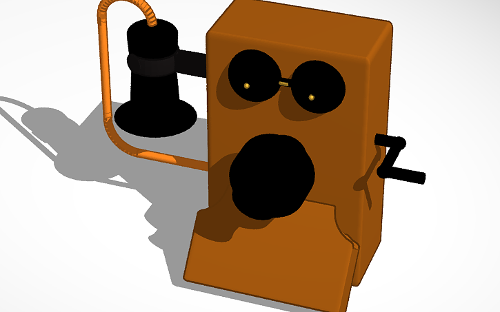 3D design Old Phone - Tinkercad