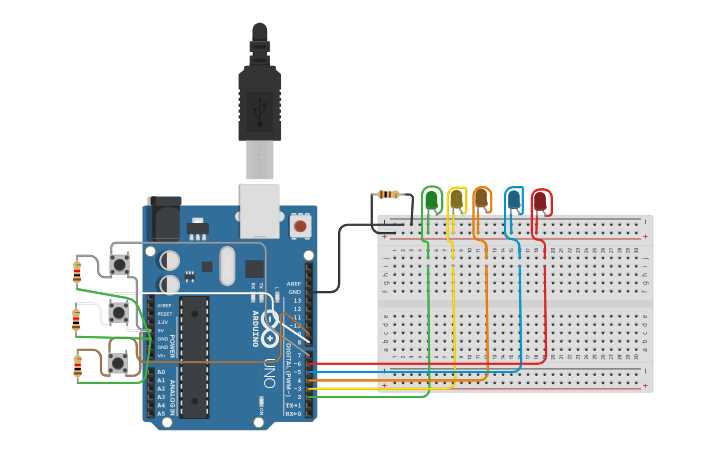 Circuit design PROBLEM #2 - Tinkercad