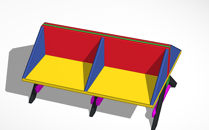 3D design Desk 1:4 Scale - Tinkercad