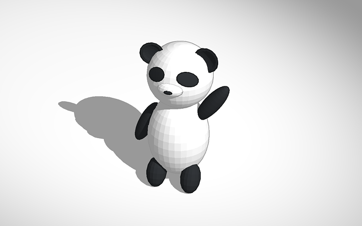 3D design Panda - Tinkercad