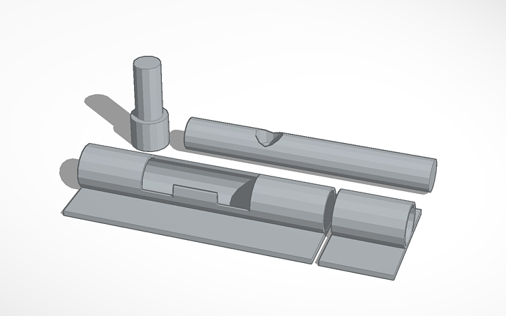 3D design Latch - Tinkercad