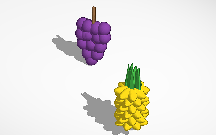 3D design fruit - Tinkercad