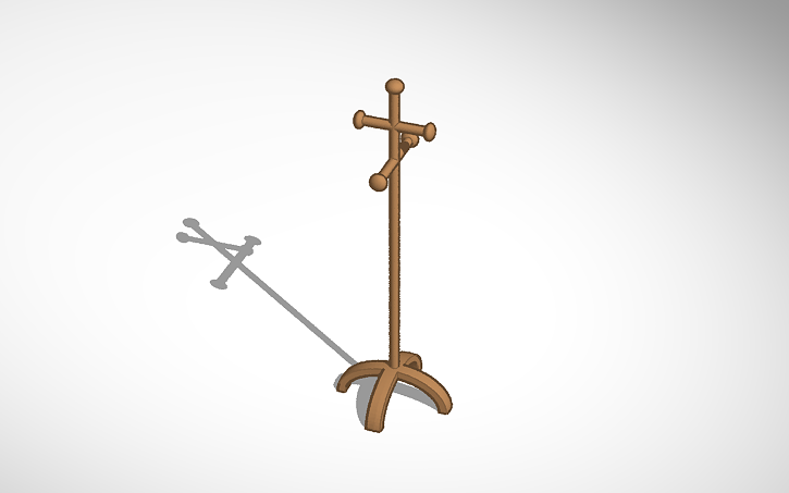 3D design Barbie Coat Rack | Tinkercad