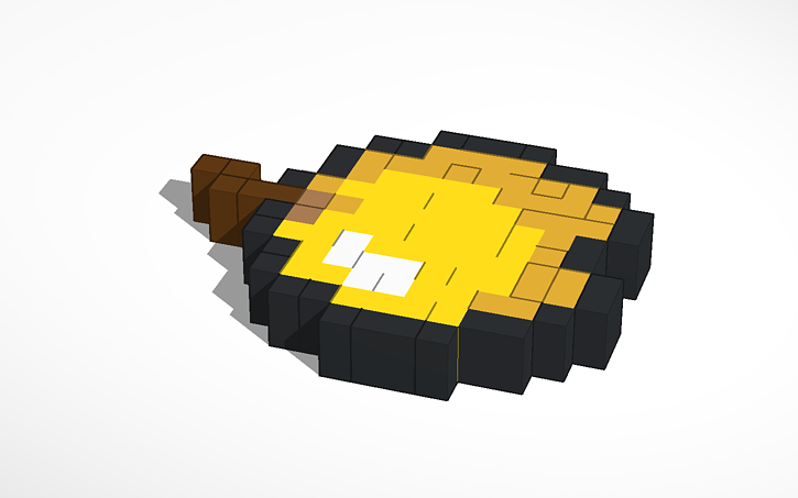 3D design Minecraft Golden Apple - Tinkercad