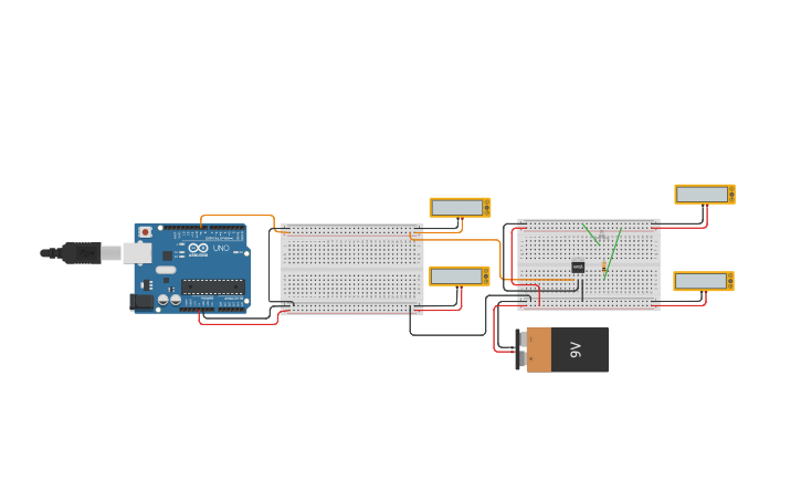 Circuit design Arduino Mosfet - Tinkercad