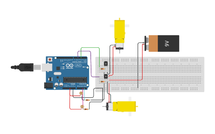 Circuit design SDLP - Tinkercad