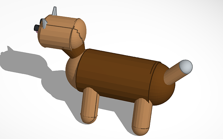 3D design Perro - Tinkercad
