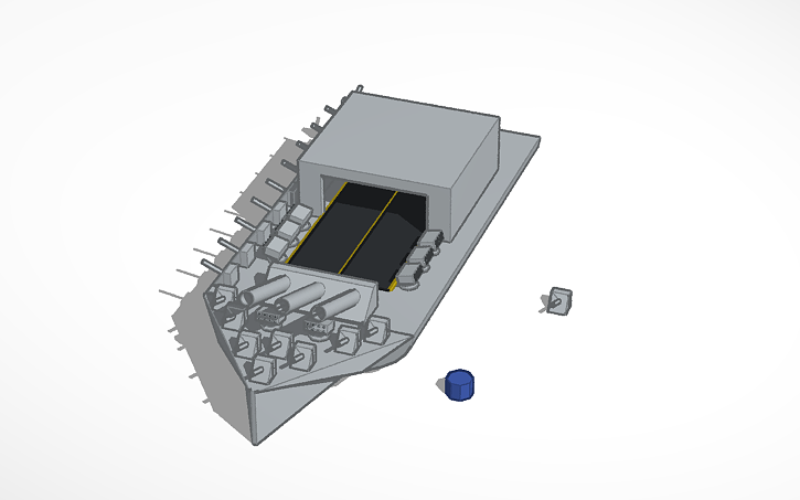 3D design warship | Tinkercad