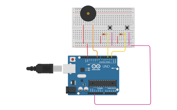 Circuit design sing - Tinkercad