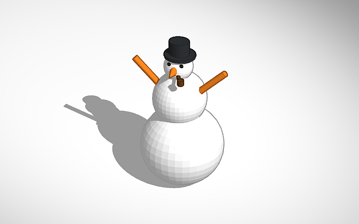 3D design WA Snowman - Tinkercad