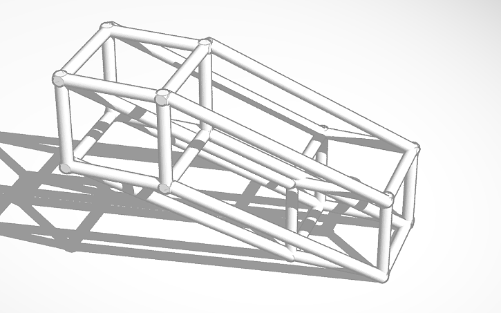 3D design 4D hypercube - Tinkercad