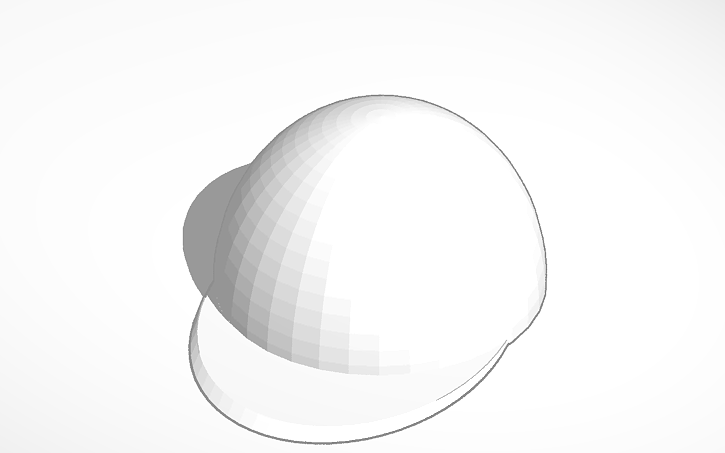 3D design Hat Template - Tinkercad