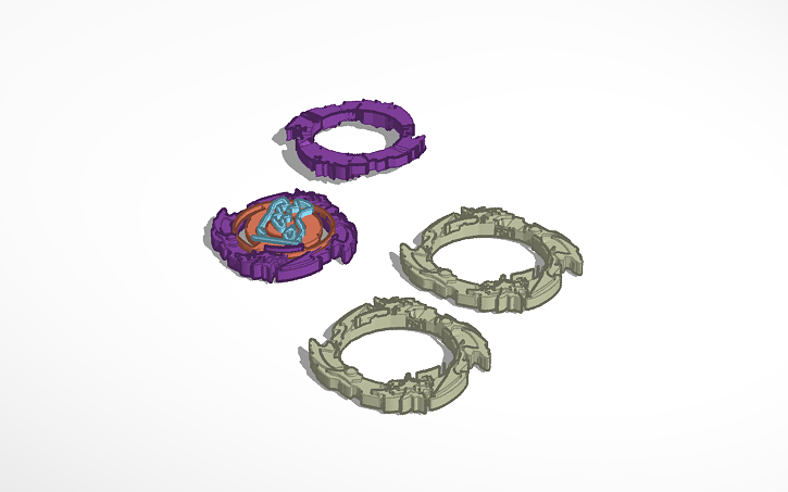 3D design Copy of beyblade longinus, burst capatible - Tinkercad