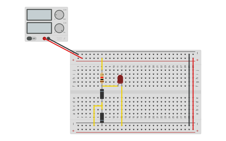 Circuit Design Drl Not Gate Tinkercad