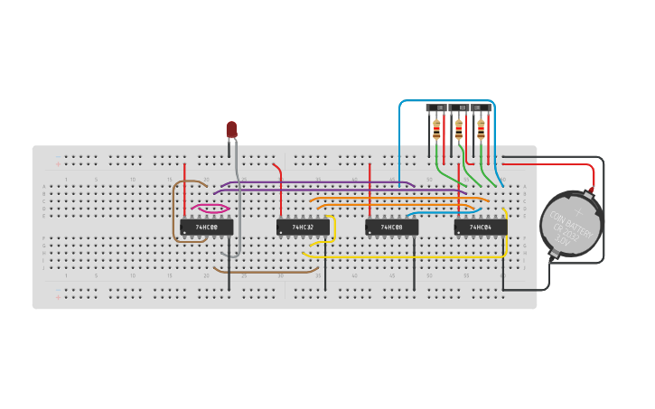 Circuit design TP1 - test - Tinkercad