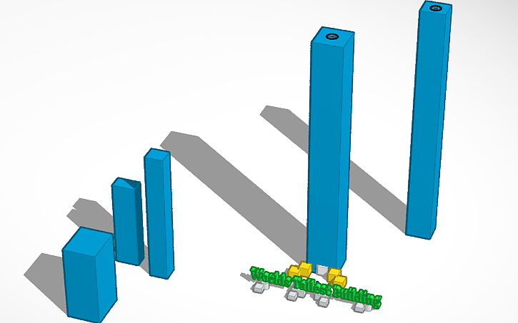 3D design 5 Skyscrapers (And the worlds tallest one) | Tinkercad