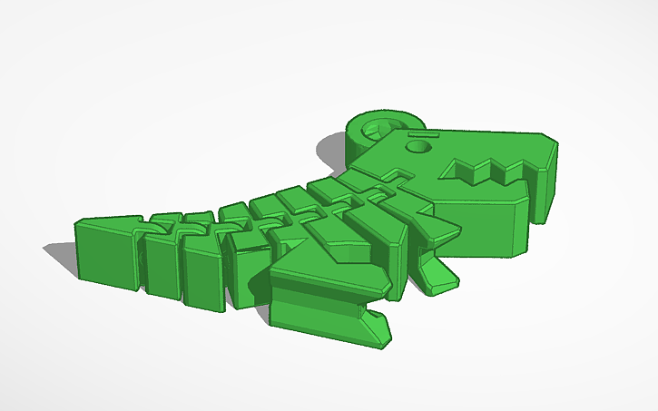 3D design T rex - Tinkercad