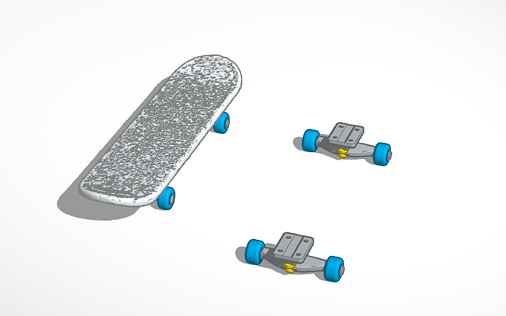 3D design Skateboard ontwerp - Tinkercad