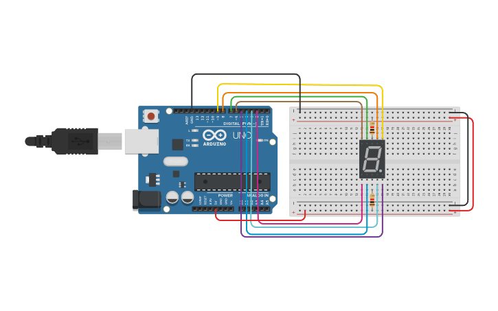 Circuit design Displaying the digit 2 on a common Annode 7-segment ...