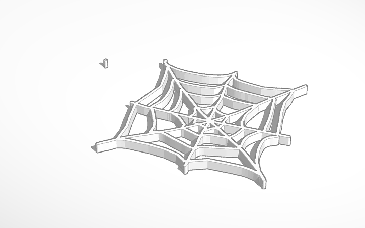 3D design Spider Web - Tinkercad