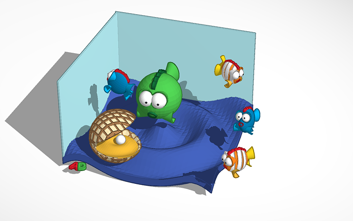 3D design Render #OnSuchAFullSea - Tinkercad