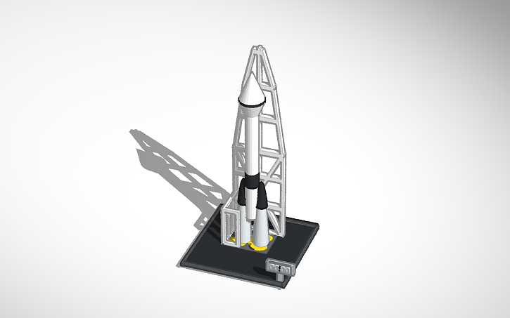 3D design Rocket platform - Tinkercad