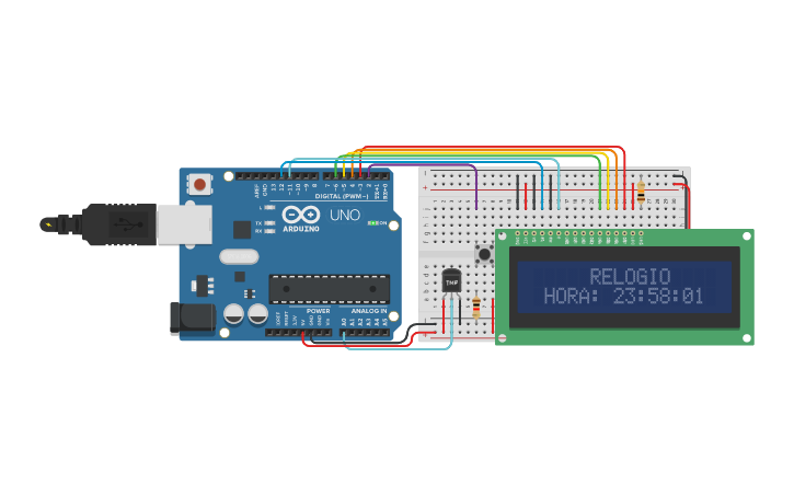 Circuit design Temporizadores e suas aplicações | Tinkercad