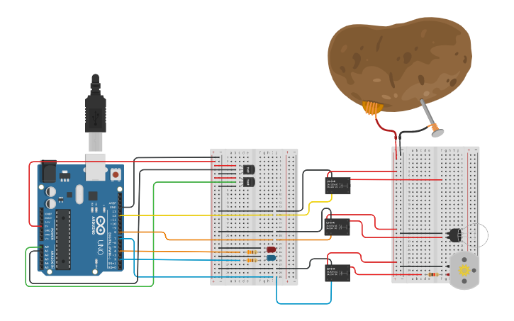 Circuit Design Arduino Practice Temp Controlled Fan Tinkercad