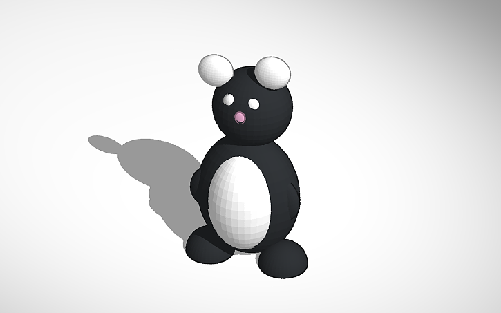 3D design panda | Tinkercad