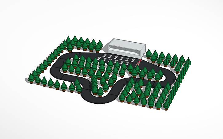 3D design RACE TRACK - Tinkercad
