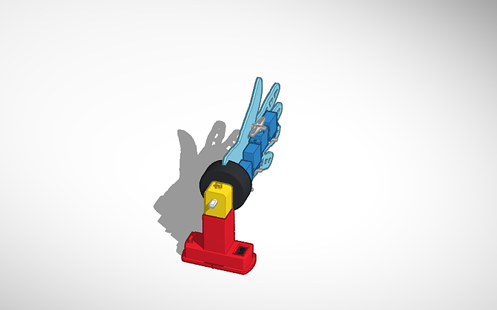3D design robotic hand | Tinkercad