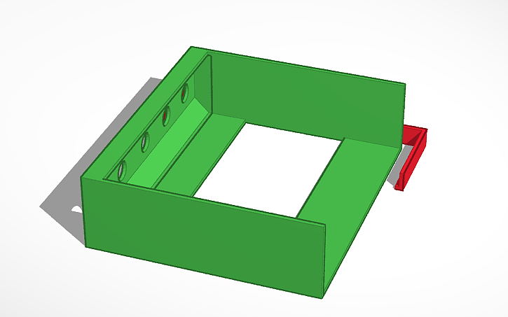 3D design Bath shelf 1 - Tinkercad