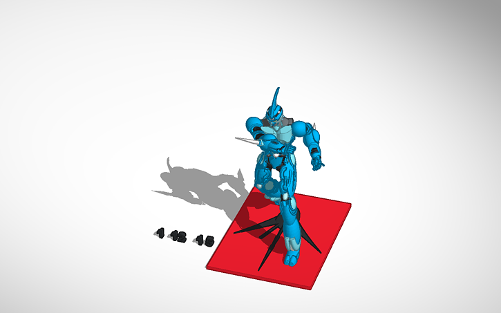 3D design #Anime,# Guyver, Blades Retracted #2 - Tinkercad