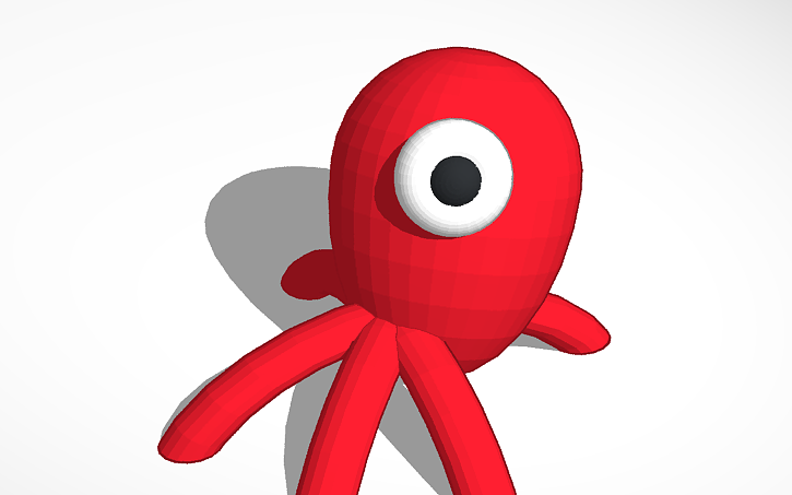 3D design squid - Tinkercad
