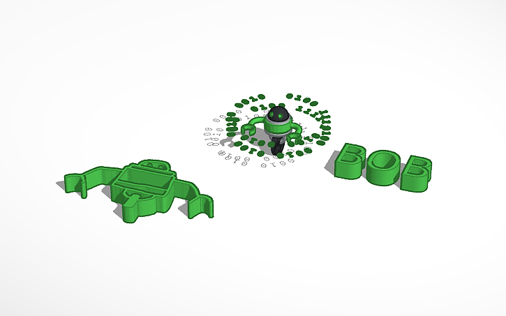 3D design BOB THE BOT | Tinkercad