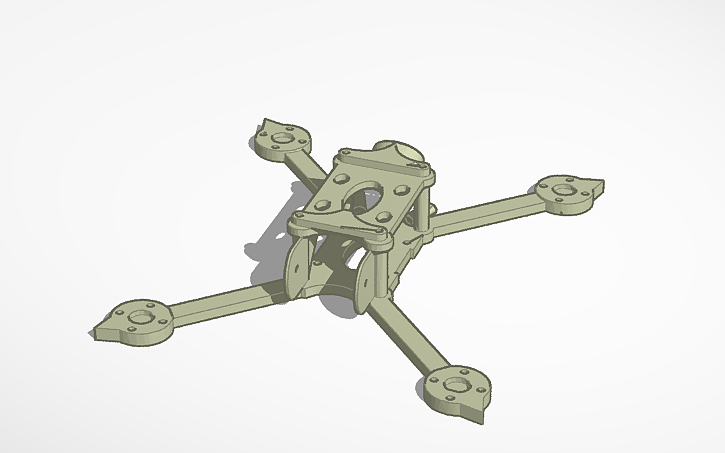 3D design drone frame - Tinkercad